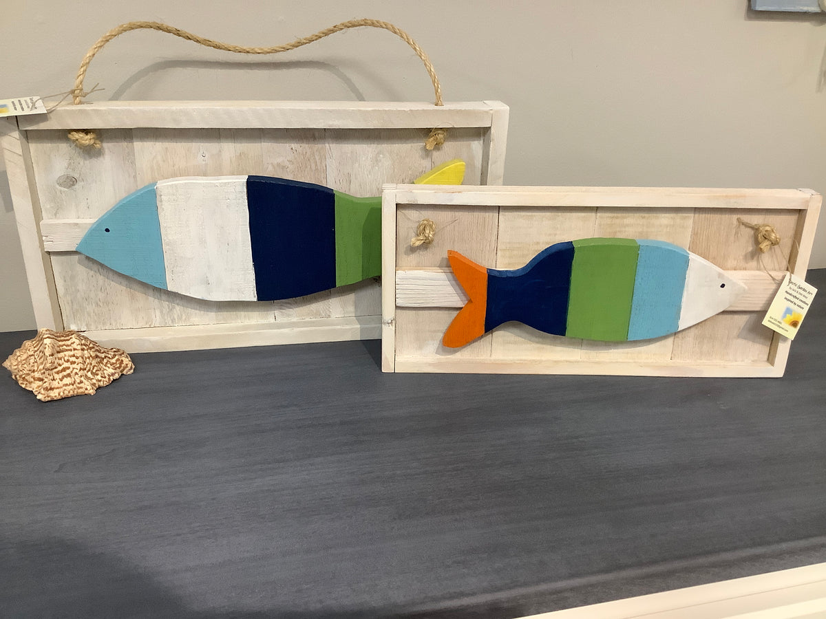 Framed pallet fish — White Pine Artisan Market